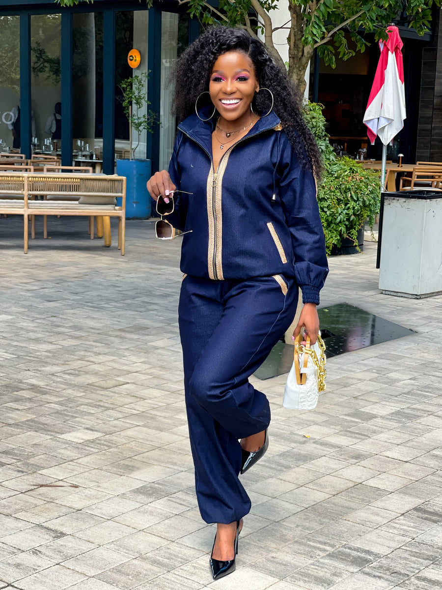 Denim Sparkle Tracksuit – Lovethelooksa